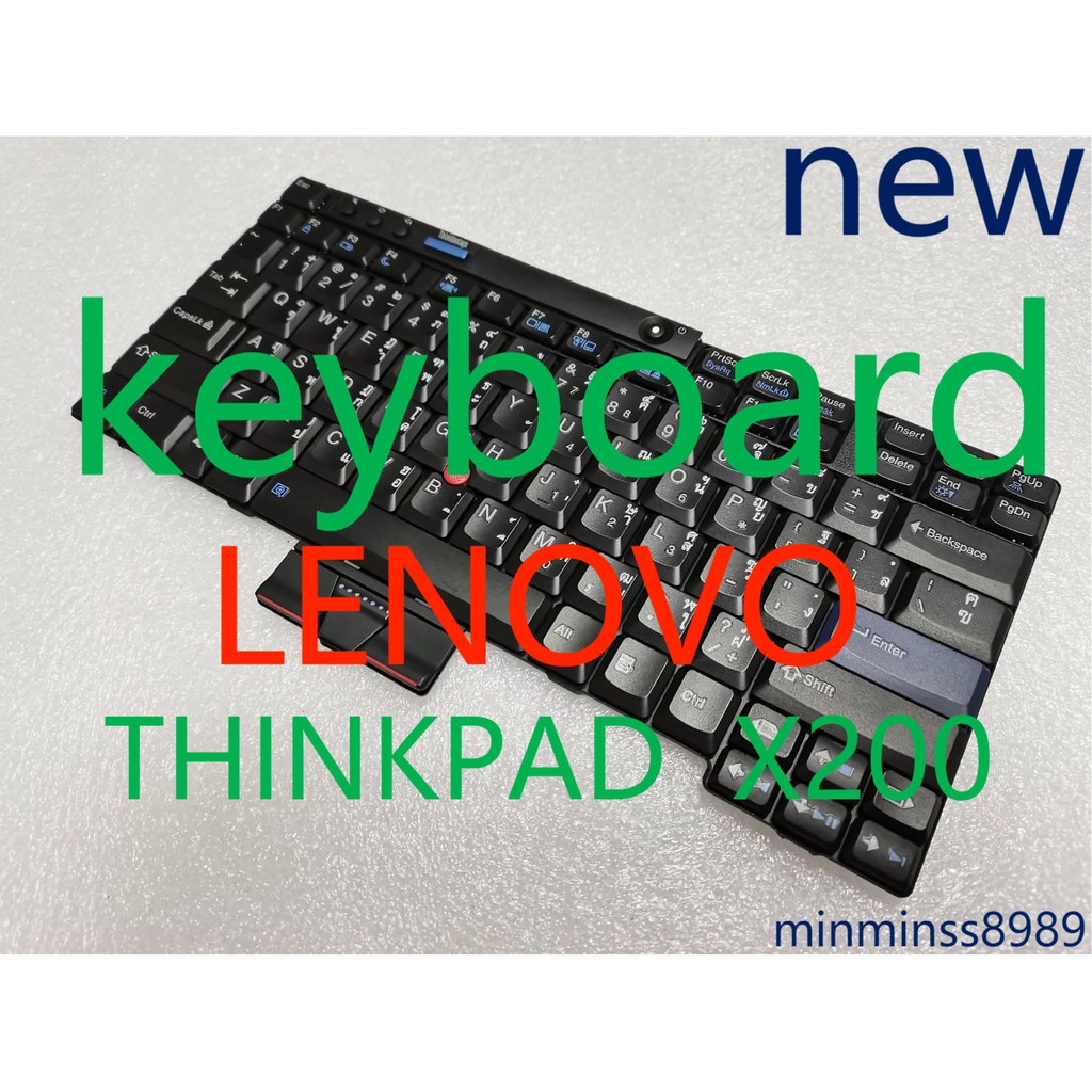 คีย์บอร์ดโน๊ตบุ๊ค KEYBOARD LENOVO ThinkPad X200 สีดำ(ไทย อังกฤษ ...