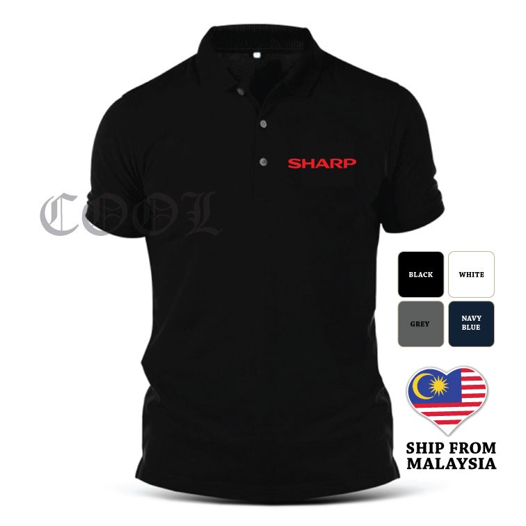 เสื้อยืด Sulam Sharp Polo Tee โลโก้ปัก EDR-165 | Shopee Thailand