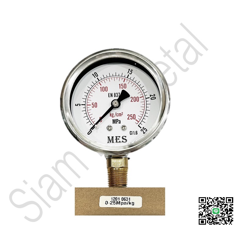 PRESSURE GAUGE DIA 2.5" PORT 1/4" | Shopee Thailand