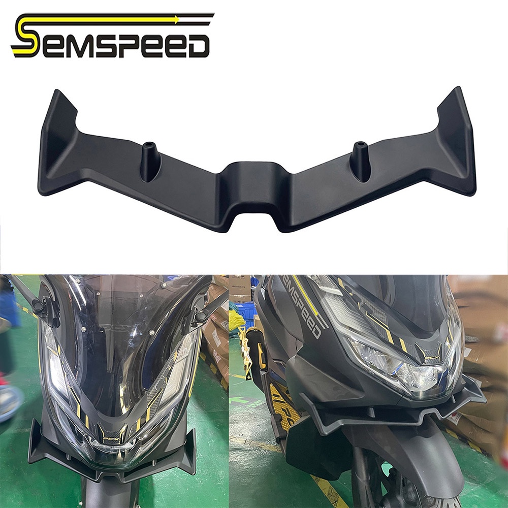 Semspeed PCX125 PCX160 2021-2022 Motorcycle Front Beak Cover Wind Lip ...