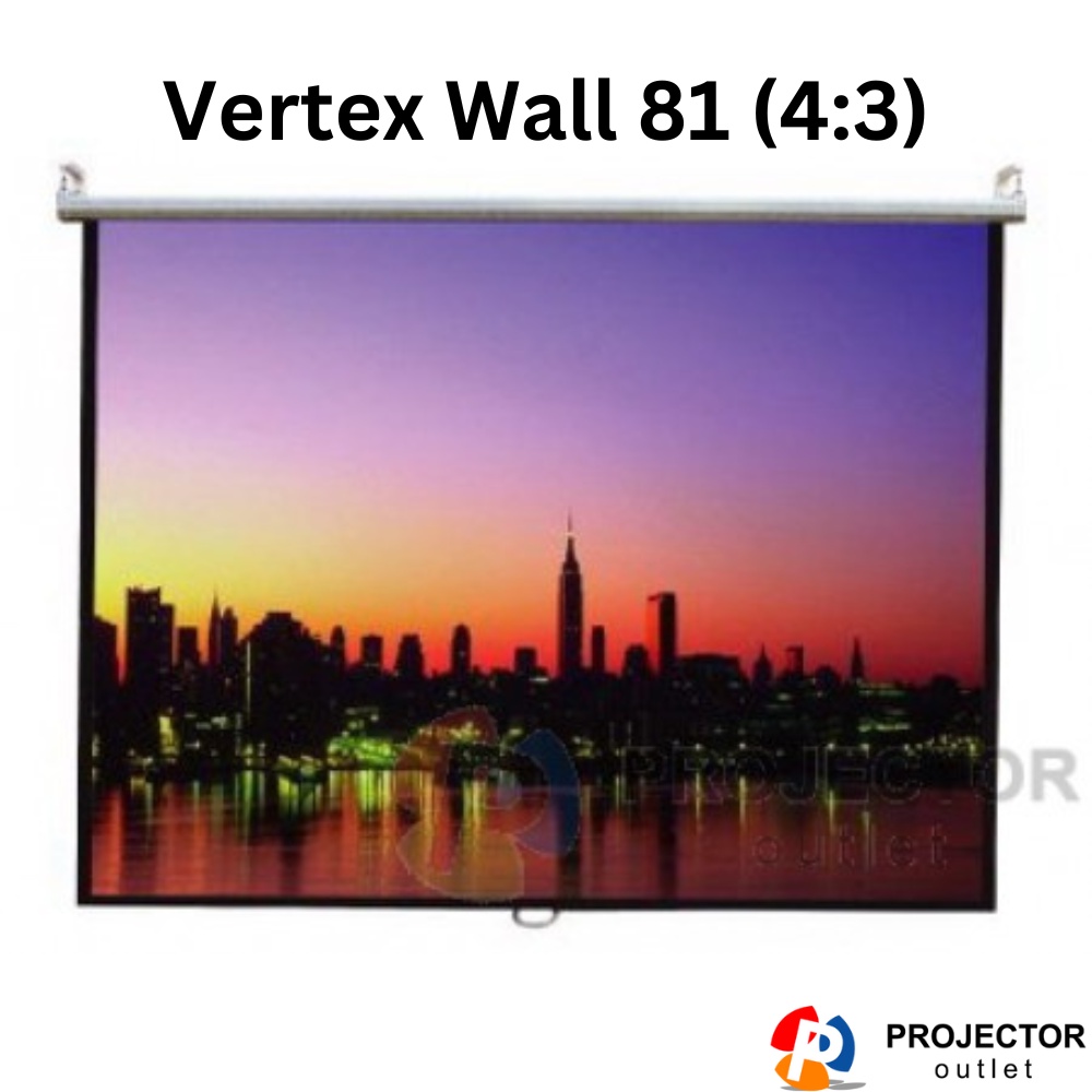 Vertex Wall 81 (4:3) จอรับภาพแบบแขวนมือดึง | Shopee Thailand