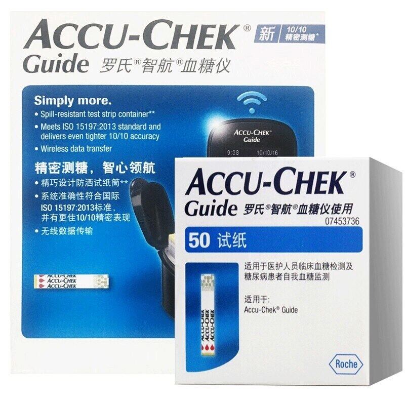 (หมดอายุ: 05/2025) Accu-Chek Accuchek Guide Test Strips 50 / 100 แผ่น ...