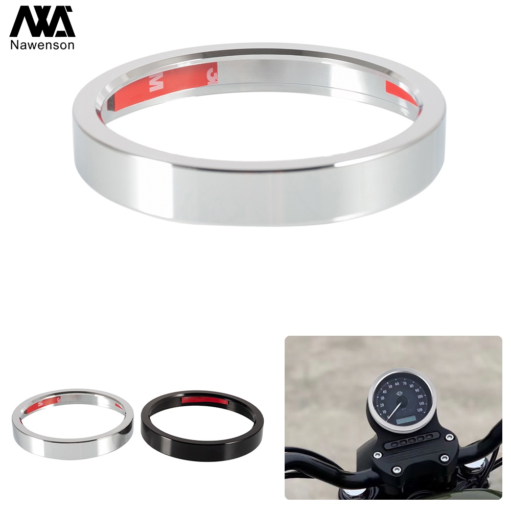 Motorcycle Instrument Gauge Trim Kit Speedometer Bezel Tachometer Cover ...