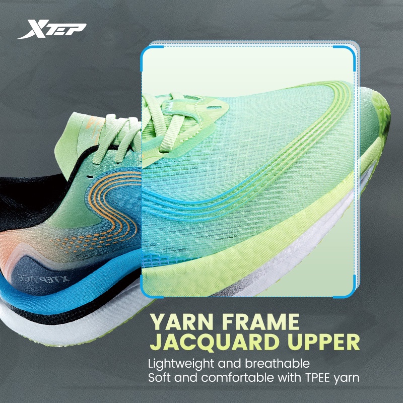 XTEP 260 2.0 รองเท้าวิ่งผู้ชายแข่งมืออาชีพรองรับความเสถียรรีบาวด์น้ําหนักเบาทนต่อการสึกหรอกัน ...