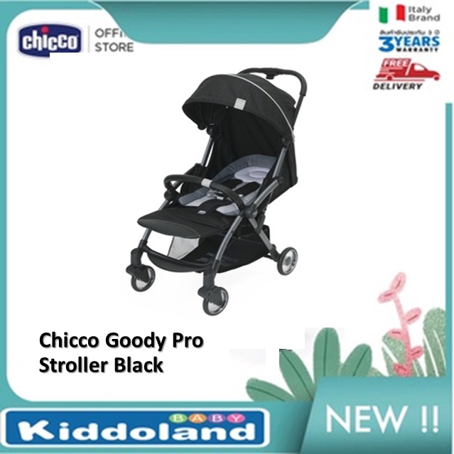 Chicco Goody Pro Stroller Black รถเข็นพับเก็บอัตโนมัติ รถเข็นที่จะทำให้ ...