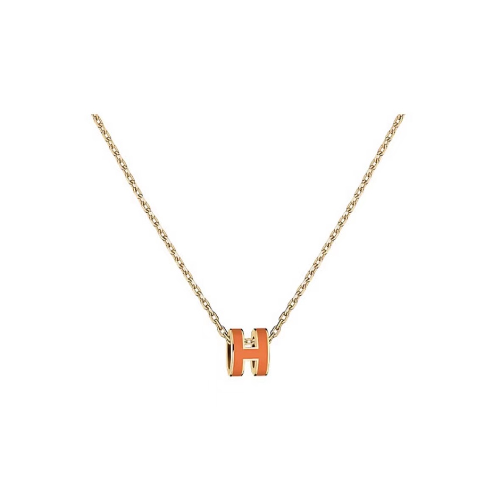 เฮอร์มีส Hermès POP H Necklaces & Mini POP H Necklaces Gold/ Rose Gold ...