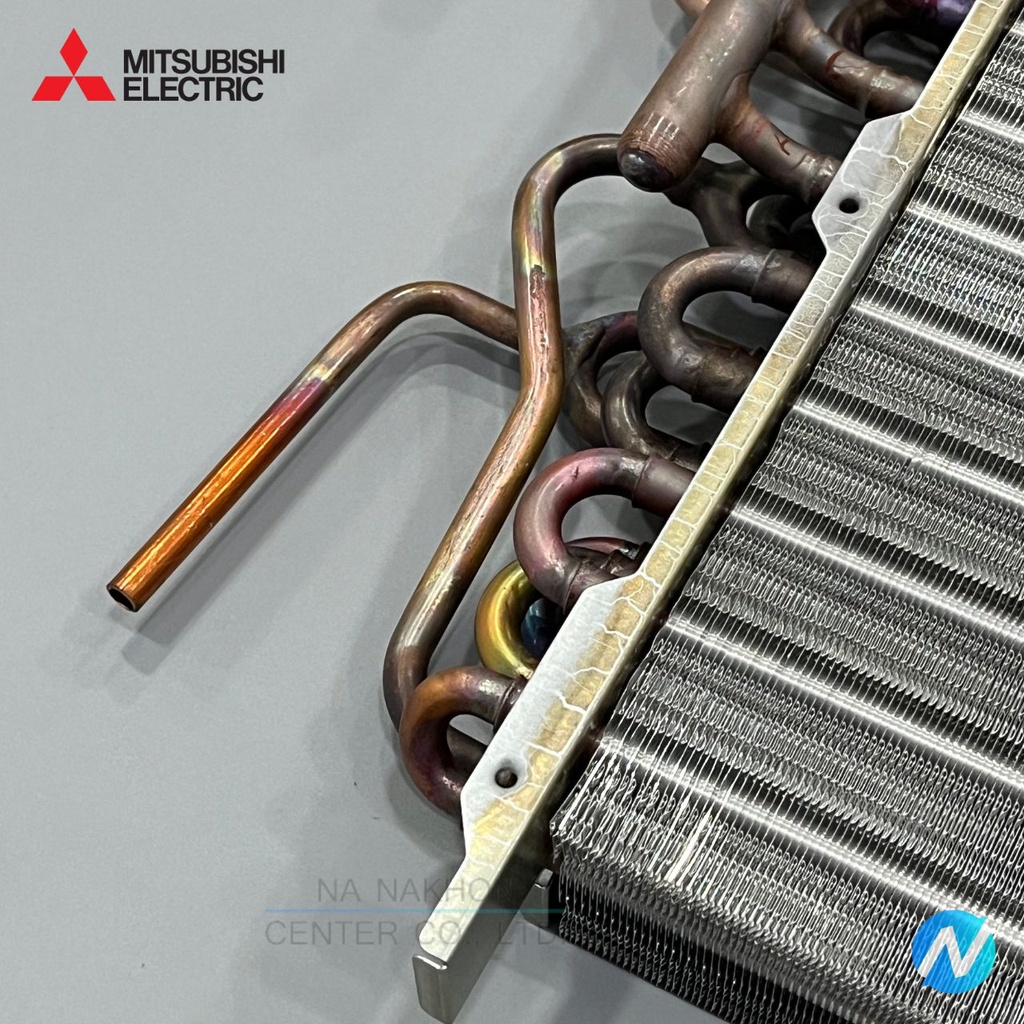 แผงคอยล์ร้อน แผงรังผึ้งคอยล์ร้อน อะไหล่แอร์ อะไหล่แท้ MITSUBISHI ELECTRIC รหัส E22 H35 630 ...