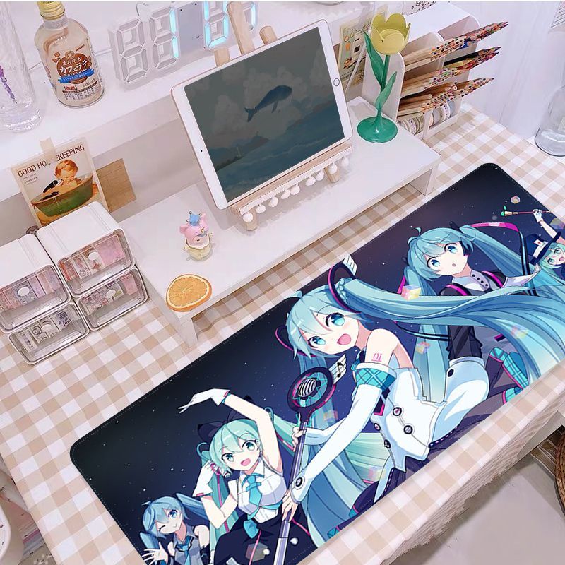 Bandai Hatsune Miku INS Tide แผ่นรองเมาส์ คีย์บอร์ด ลายการ์ตูน ขนาดใหญ่ ...