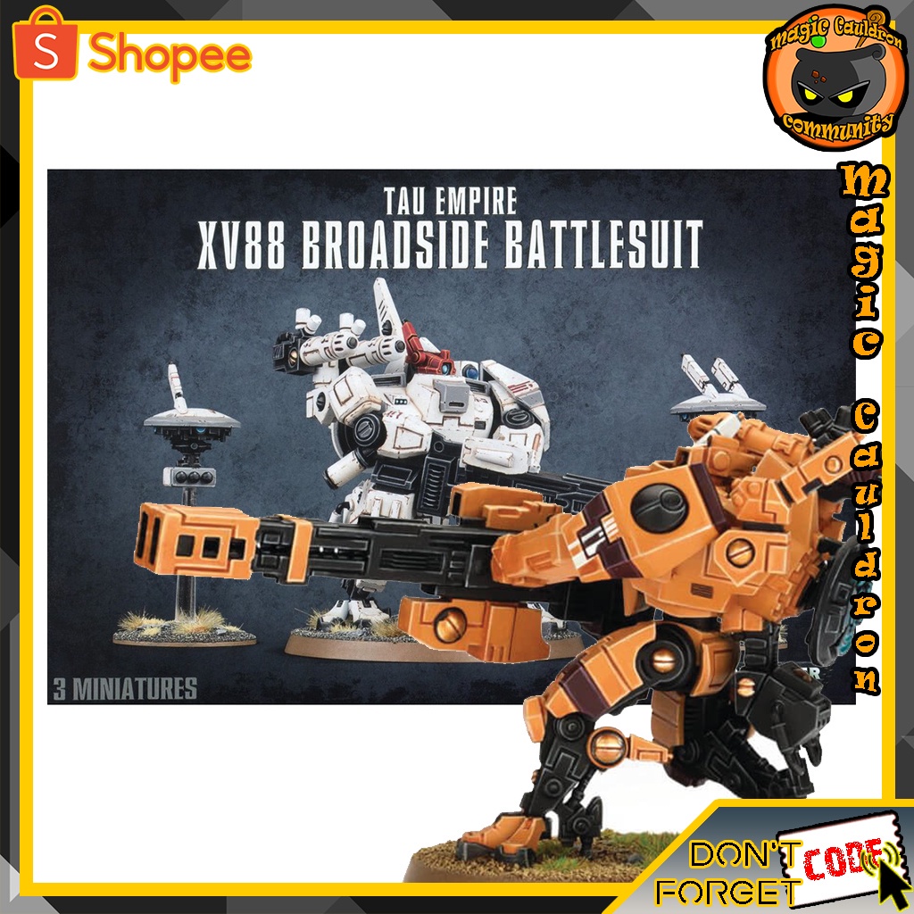 Tau Empire XV88 Broadside Battlesuit Warhammer 40000 | Shopee Thailand