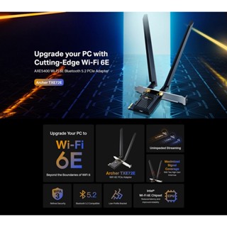 TP-Link Archer TXE72E Wi-Fi 6E Bluetooth 5.2 PCle Wireless LAN Card ...