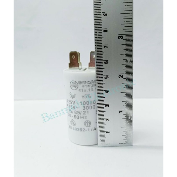 8UF 450V CAPACITOR MOTOR แบบเสียบ 8uf450v ของแท้เกรดดี100% Made in ...