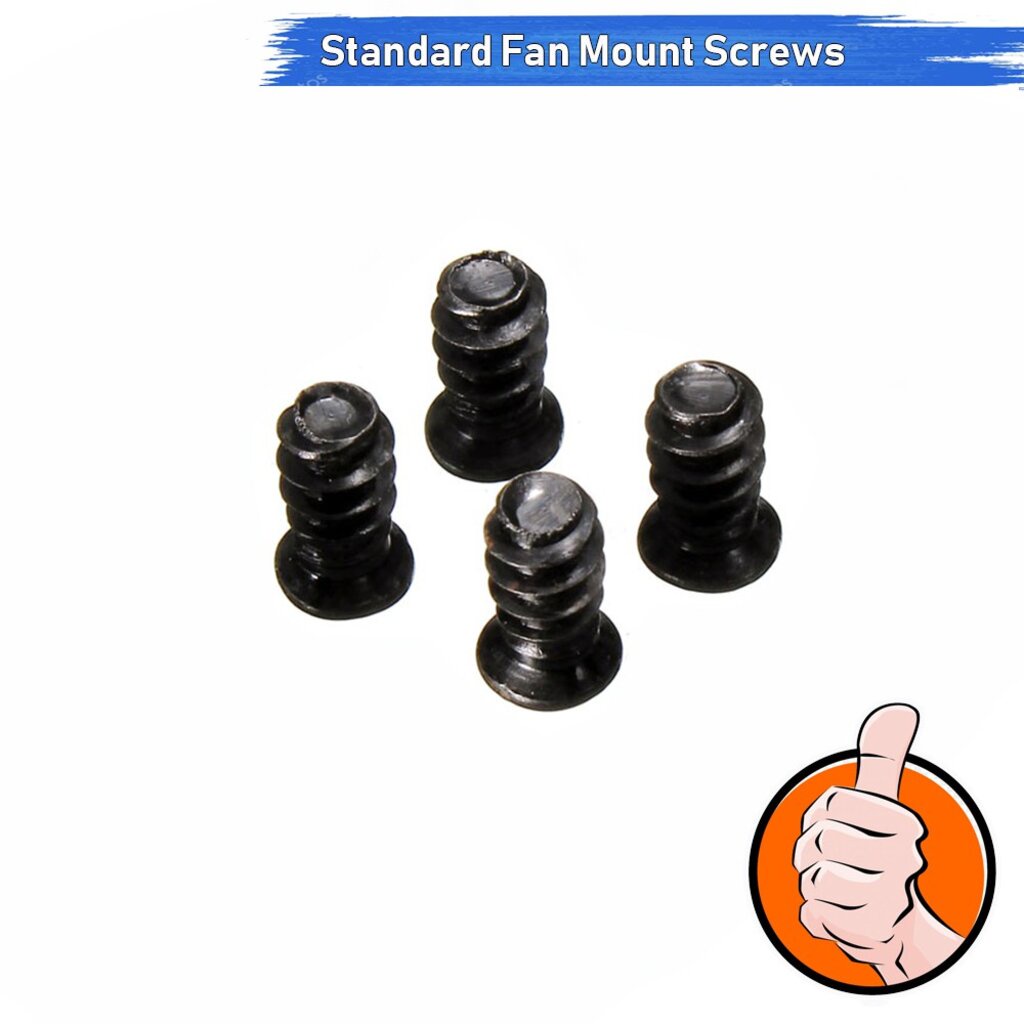 [CoolBlasterThai] M5 Fan Mount Screws Steel X4 (Black) | Shopee Thailand