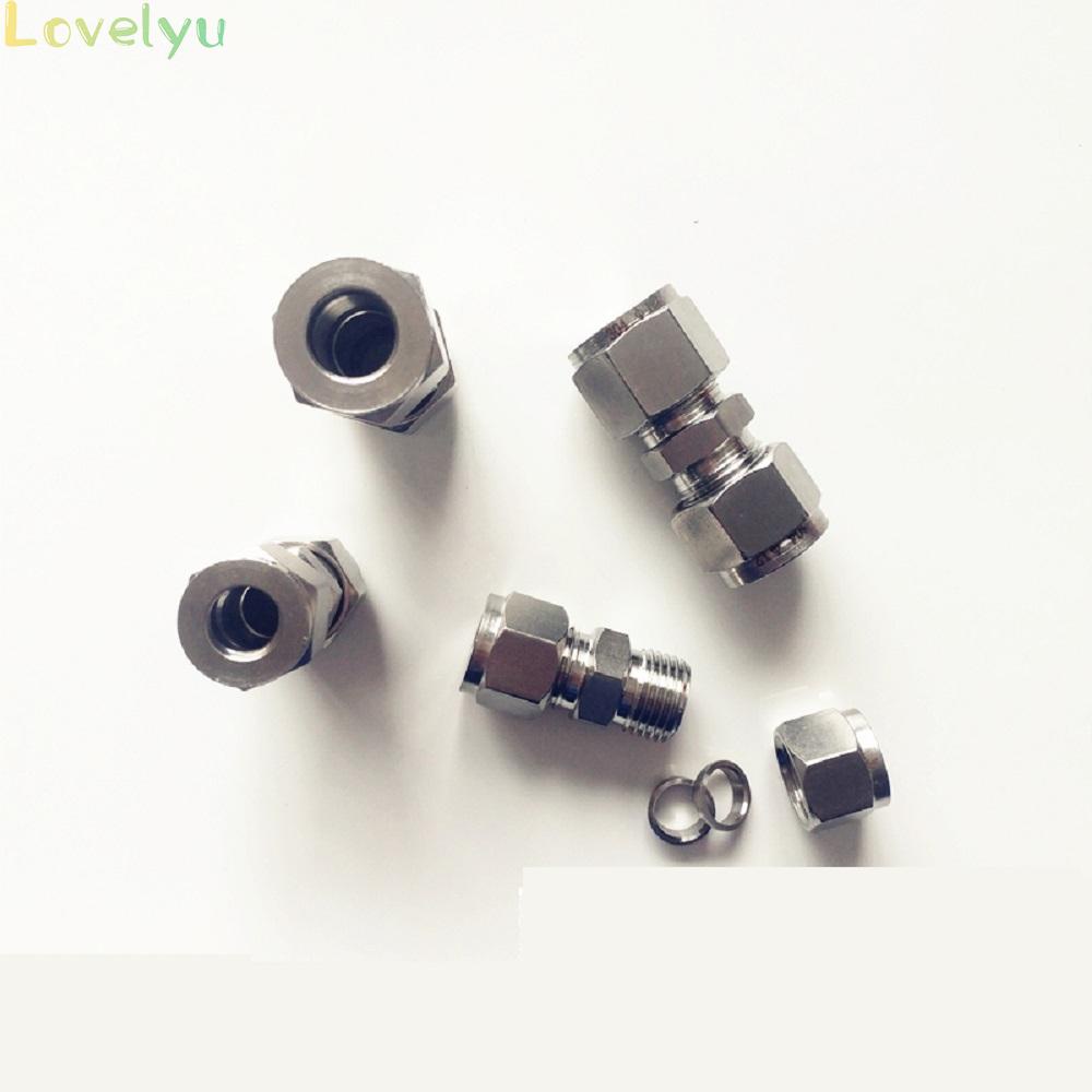 Stainless Steel Compression Tube Fitting Straight Connect Double ...