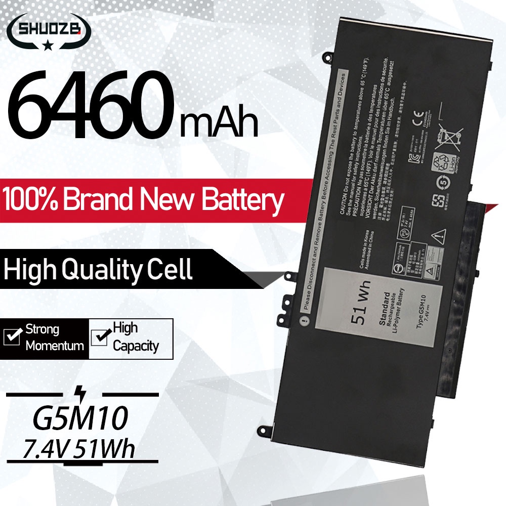 NEW G5M10 Laptop Battery For DELL Latitude E5450 E5250 E5550 E5470 ...