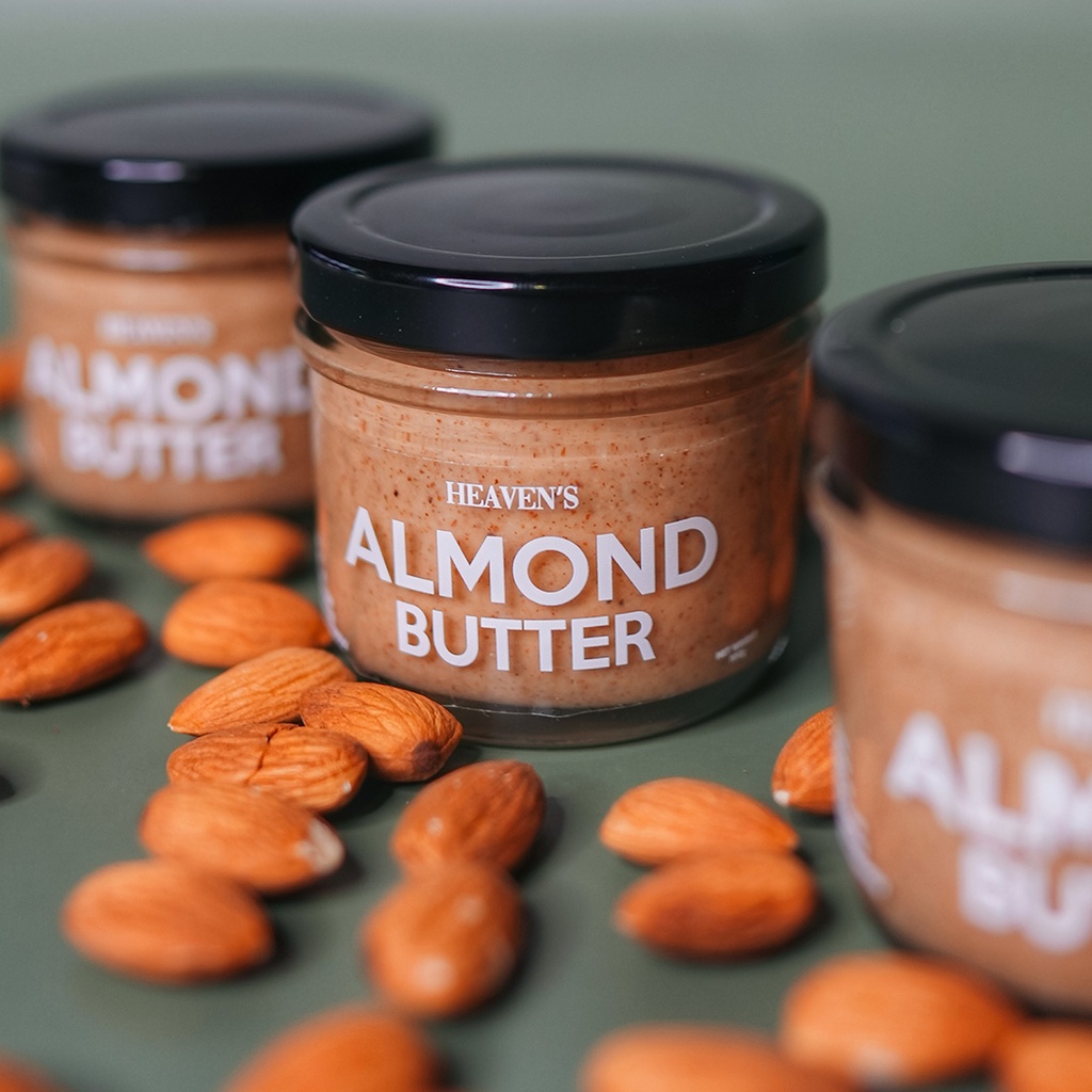 HEAVENSFOODS เนยถั่วอัลมอนด์คลีน 100% HEAVEN'S Almond Butter CLEAN 100% ...