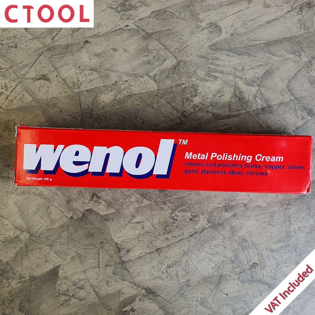 ยาขัดเงาโลหะ ครีมขัดโลหะ ทองเหลือง ทองแดง สแตนเลส 100g Wenol วีนอล ของ ...