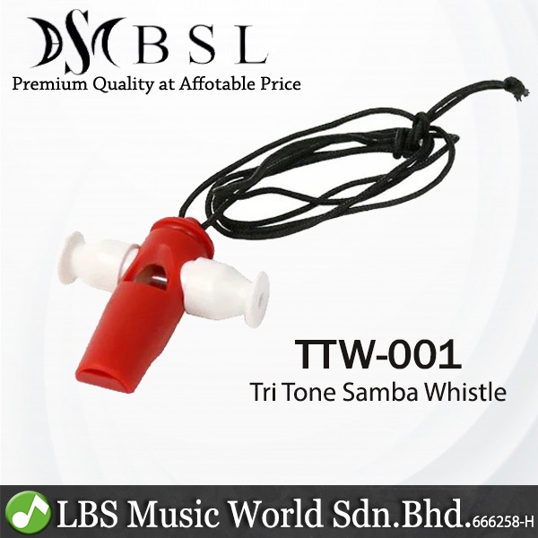 Bsl TTW-001 นกหวีด Tri Tone เครื่องกระทบแบบละติน Samba Wind สําหรับสาย ...