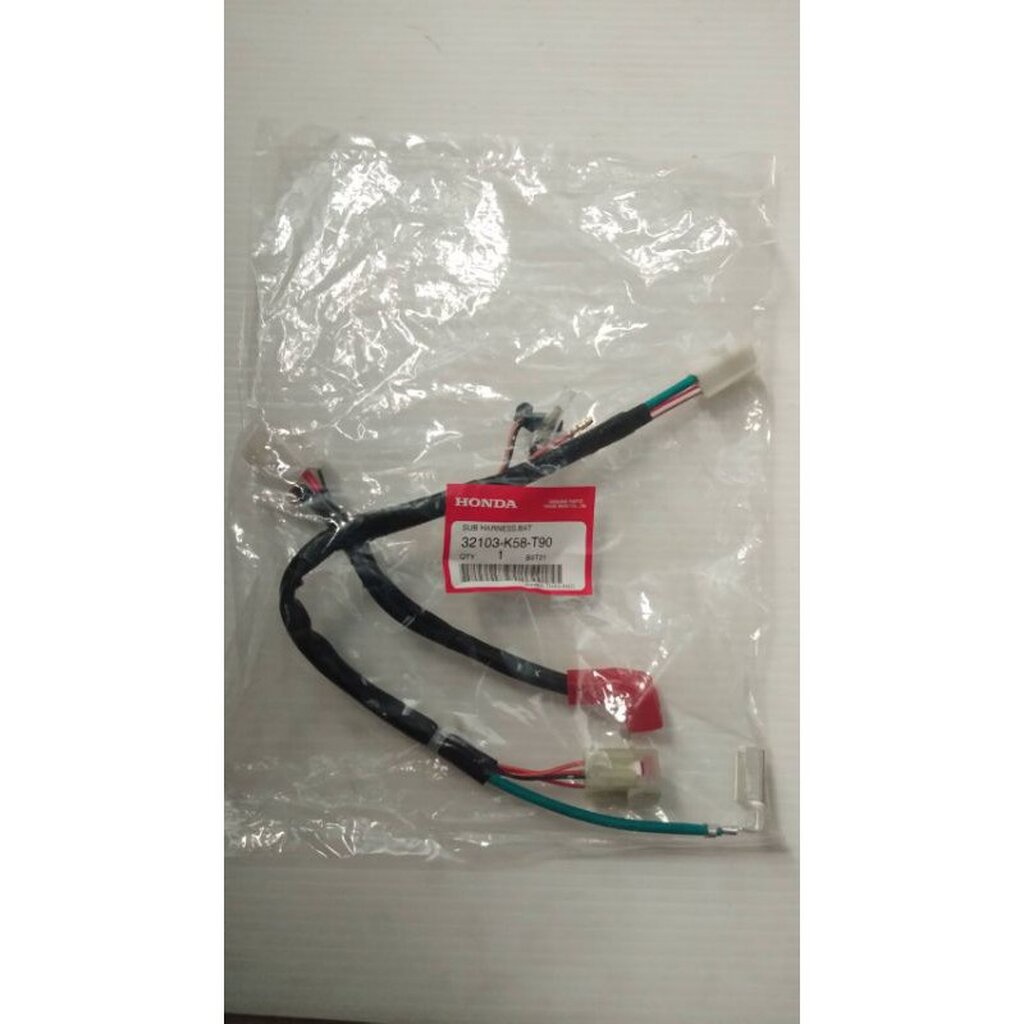 32103-K58-T90 ชุดสายไฟแบตเตอรี่(สตาร์ทมือ) WAVE110i 2018 อะไหล่แท้ ...
