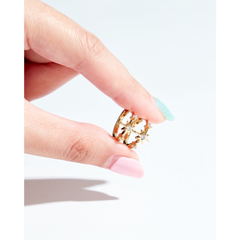 YVIS Judy Gem Hoop Earring | Shopee Thailand