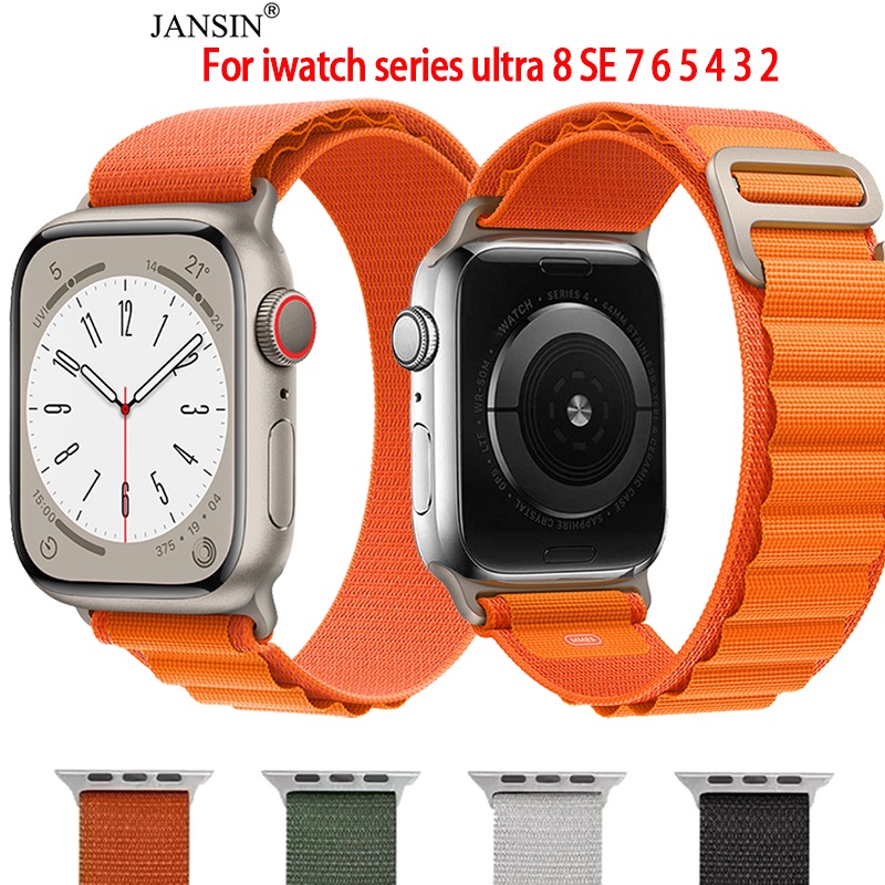 jansin สาย applewatch series 7 8 adjustable alpine สายรัดข้อมือไนลอน ...