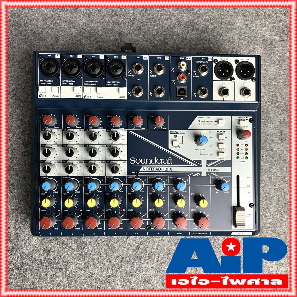 SOUNDCRAFT NOTEPAD-12FX MIXER มิกซ์ มิกเซอร์ เครื่องปรับแต่งเสียง ...