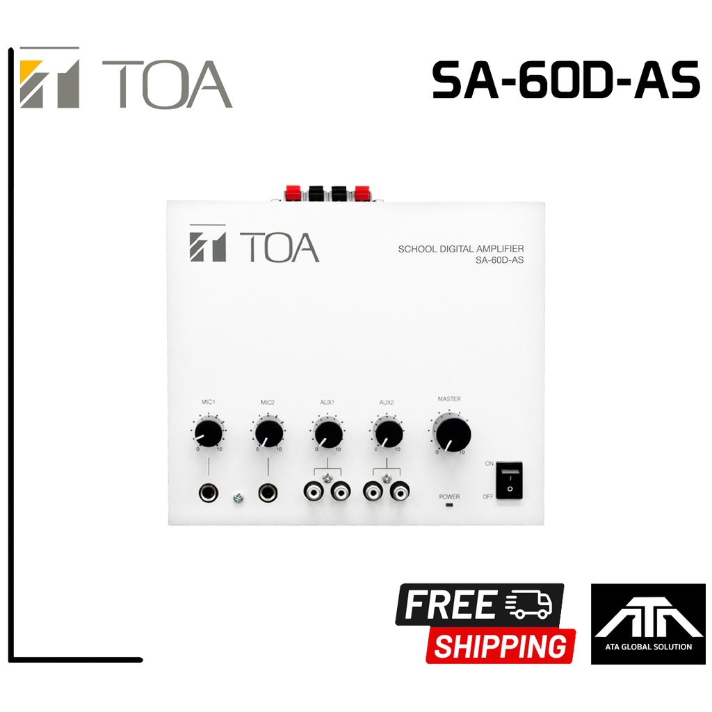 Digital Amplifiers TOA SA-60D AS เครื่องขยายเสียงห้องเรียน 60 วัตต์ ...