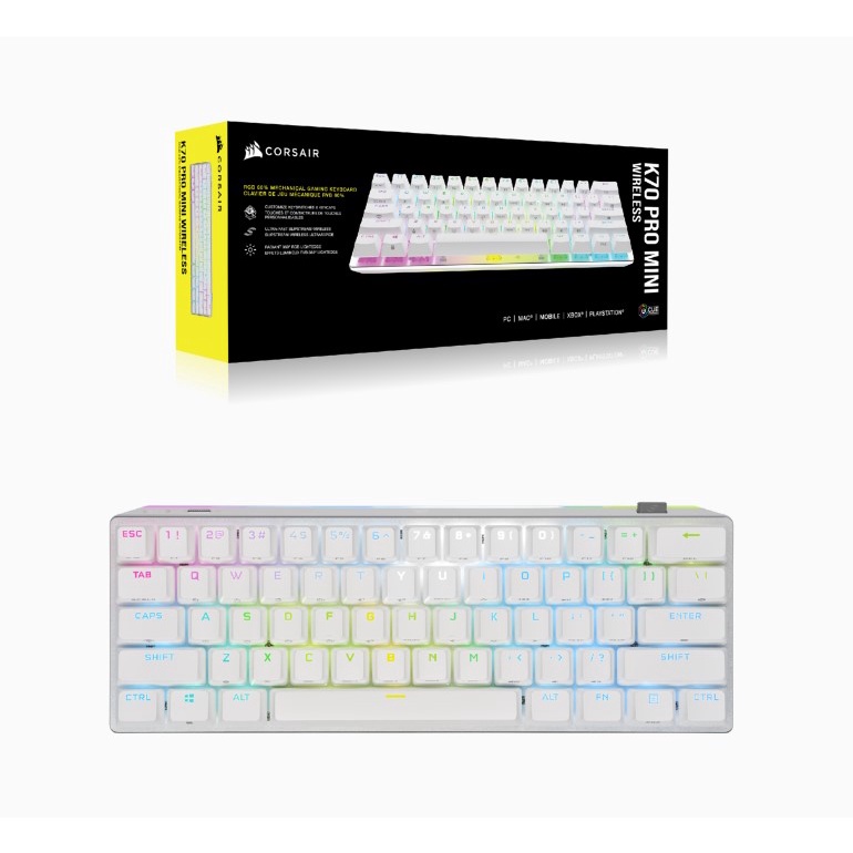 K70 PRO MINI WIRELESS 60% Mechanical CHERRY MX Speed Switch Keyboard ...