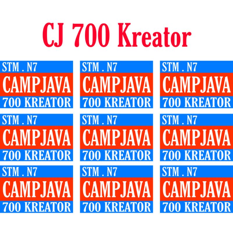 สติ๊กเกอร์ Java 700 KREATOR CAMP | Shopee Thailand