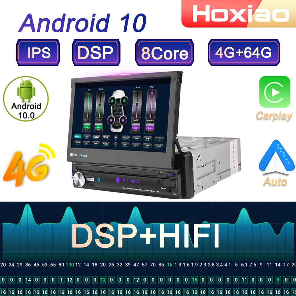 DSP IPS 4G Android 10 1 Din Car Radio Multimedia Video Player for ...