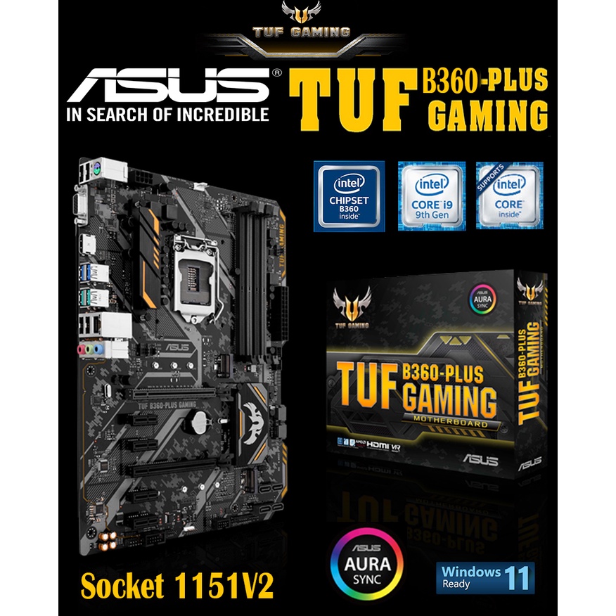Mainboard INTEL ASUS TUF B360-PLUS GAMING (Socket 1151V2) มือสอง พร้อม ...