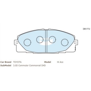 Bendix ผ้าเบรคหน้า TOYOTA HIACE COMMUTER KDH200 /05-19 VENTURY /14-on ...