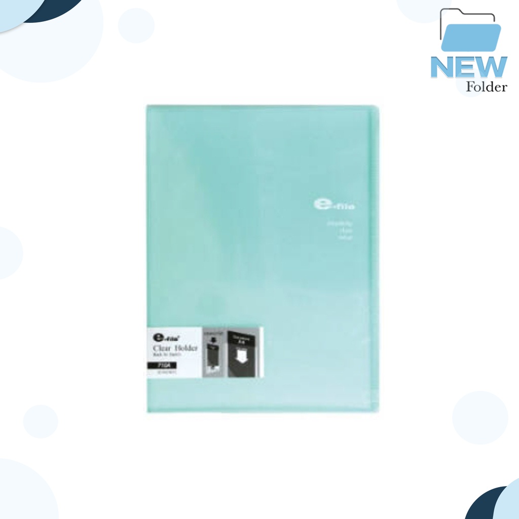 แฟ้มสะสมผลงาน A4/20ซอง (เติมไส้ไม่ได้) ปกสอดโชว์เอกสารได้ e-file 710A | Shopee Thailand