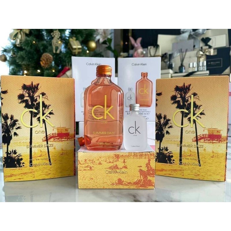 น้ำหอม Calvin Klein Ck One Summer Daze 100ml. + Ck one 15ml. | Shopee ...
