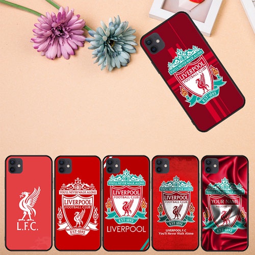 เคสโทรศัพท์มือถือแบบนิ่ม ลายโลโก้ Liverpool สีดํา สําหรับ iPhone 11 11 ...