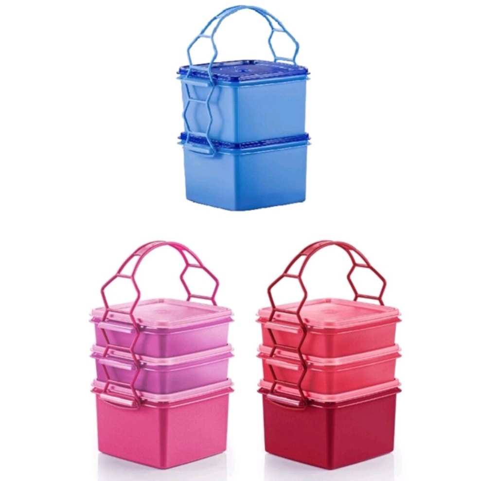 7 Jenis: Tupperware Goody กล่องอาหารกลางวัน 1X470 มล. (ส่งแบบสุ่มสี ...