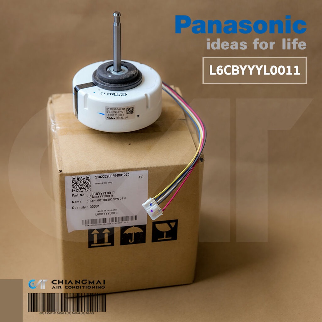 L6CBYYYL0011 (ARW61G8P30AC) มอเตอร์แอร์ Panasonic มอเตอร์คอยล์เย็น ...