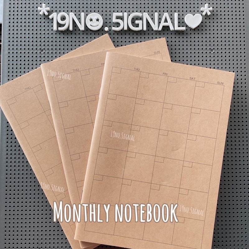 สมุดปฏิทิน จาก Muji : Monthly Notebook | Weekly Notebook | Shopee Thailand