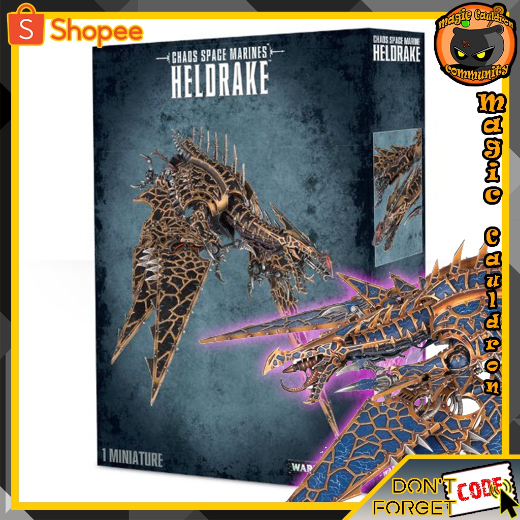 Chaos Space Marines Heldrake Warhammer 40000 | Shopee Thailand