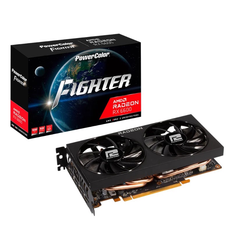 POWER COLOR VGA (การ์ดแสดงผล) FIGHTER AMD RADEON RX 6600 8GB GDDR6 ...