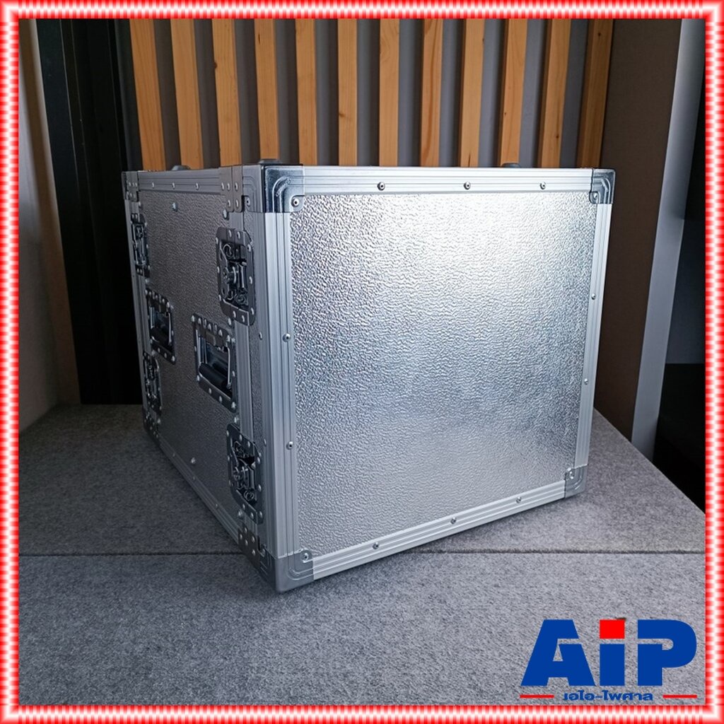 COMPACT M-10U 2ฝาหน้า-หลัง ลึก19" ผิวอลูมิเนียม แร็ค แร็คลึก19" RACK10U แร็คผิวอลูมิเนียม RACK ...