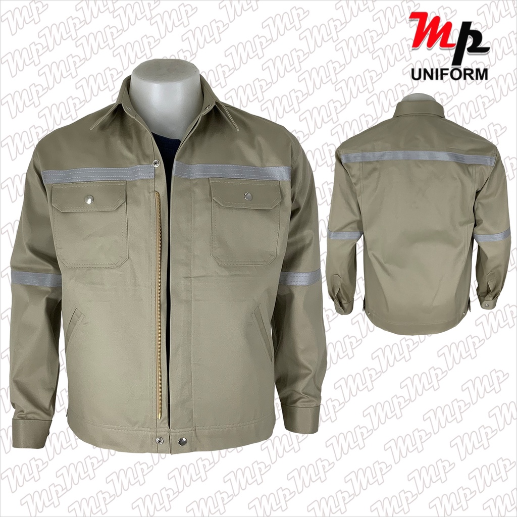 MP UNIFORM เสื้อช่างผ้าเวสปอยท์ ผ้าหนา ทนความร้อน กันสะเก็ดไฟ ประกายไฟ ...