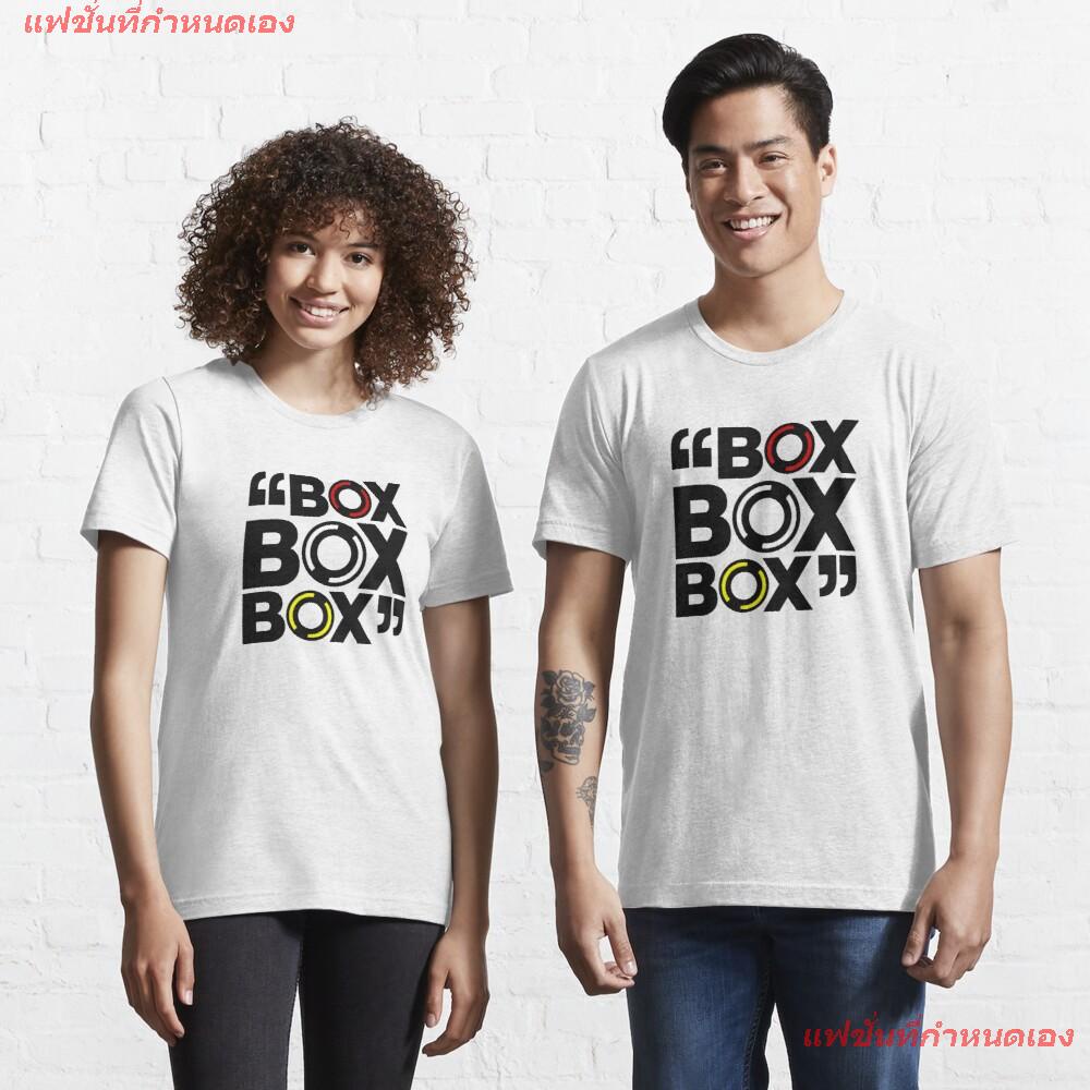 แข่งรถ "Box Box Box" Formula 1 Tyre Compound Design Essential T-Shirt ...