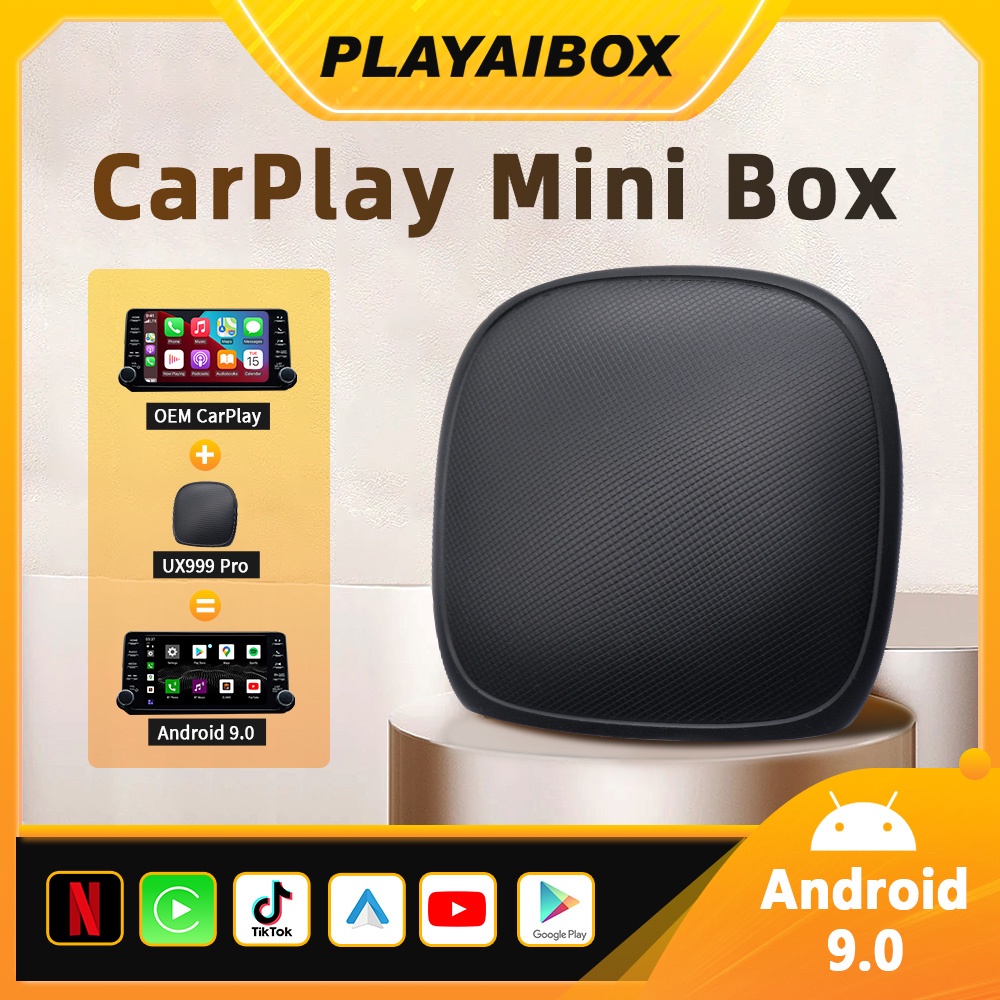UX999 Pro Carplay Ai Box Wireless Radio Netfilx Android Auto 9.0 Adapter Carplay 4G 64G Dongle ...