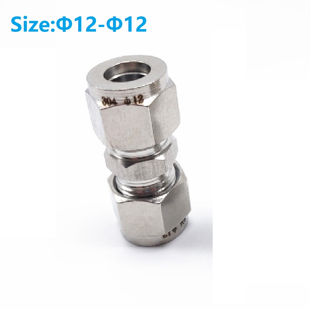 Stainless Steel Compression Tube Fitting Straight Connect Double ...
