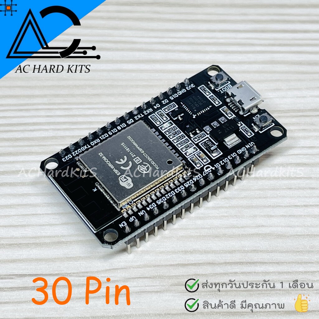 ESP32 WiFi Node32s ESP-32 ESP-32S NodeMCU Bluetooth Dual Cores รุ่น 30 ...