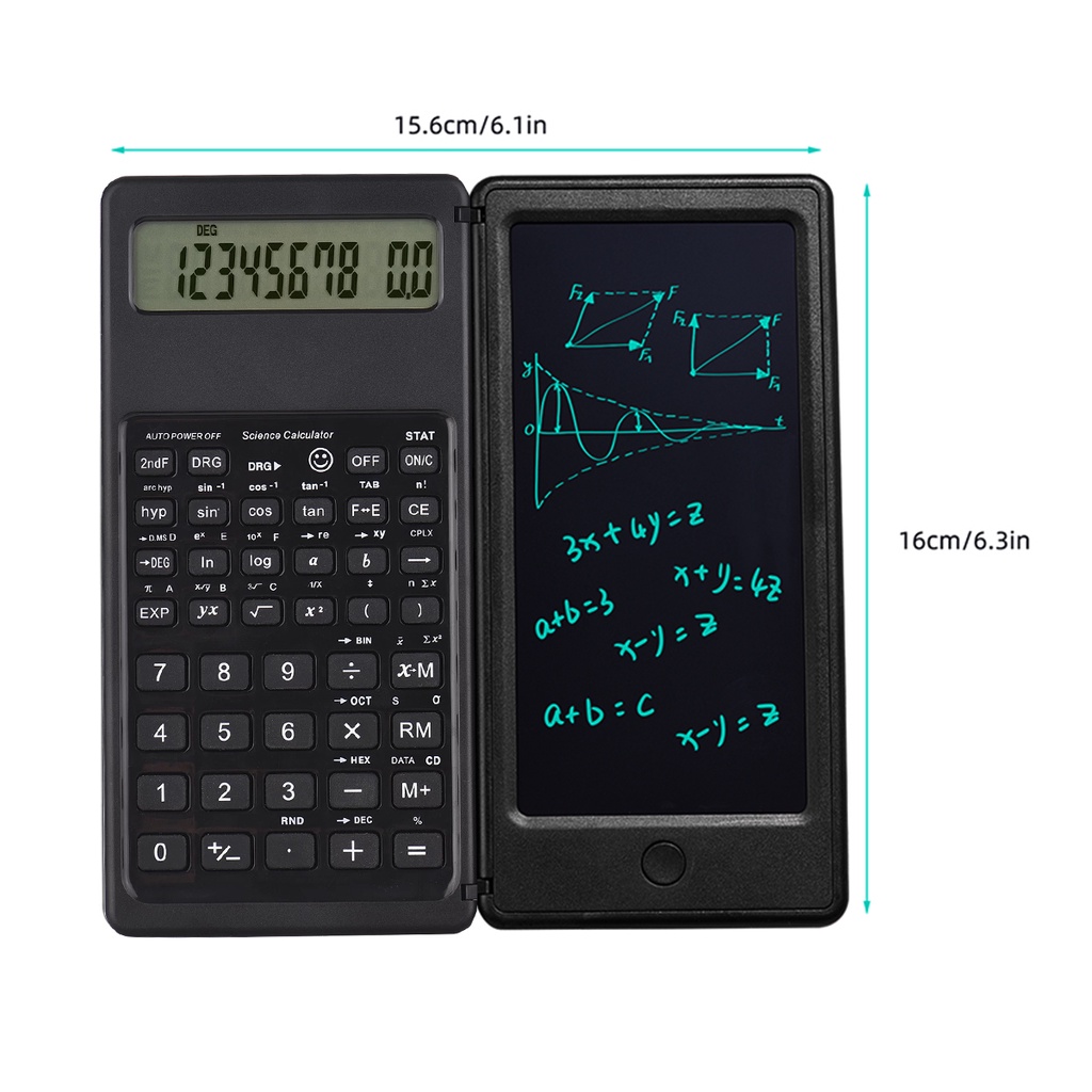 Scientific Calculator, Foldable Engineering Calculator with Writing ...