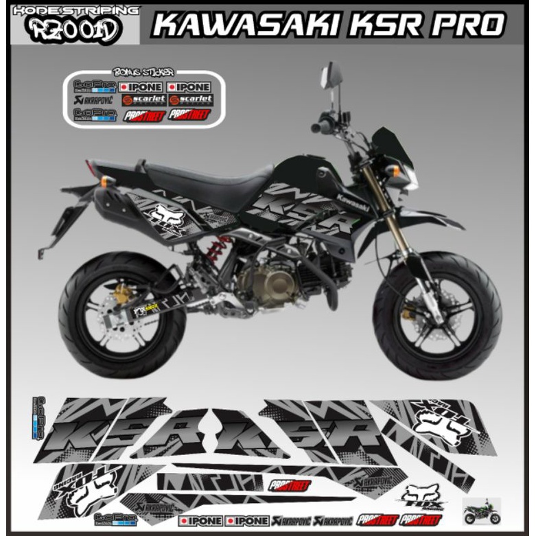 Ksr PRO KAWASKI ksr สติ๊กเกอร์รูปลอก Striping, stickee variation แบบกําหนดเอง | Shopee Thailand