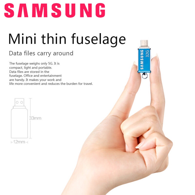 ซื้อ 1 แถม 1 SAMSUNG OTG usb แฟลชไดรฟ์ปากกาไดรฟ์ 32 GB IU2Y | Shopee ...