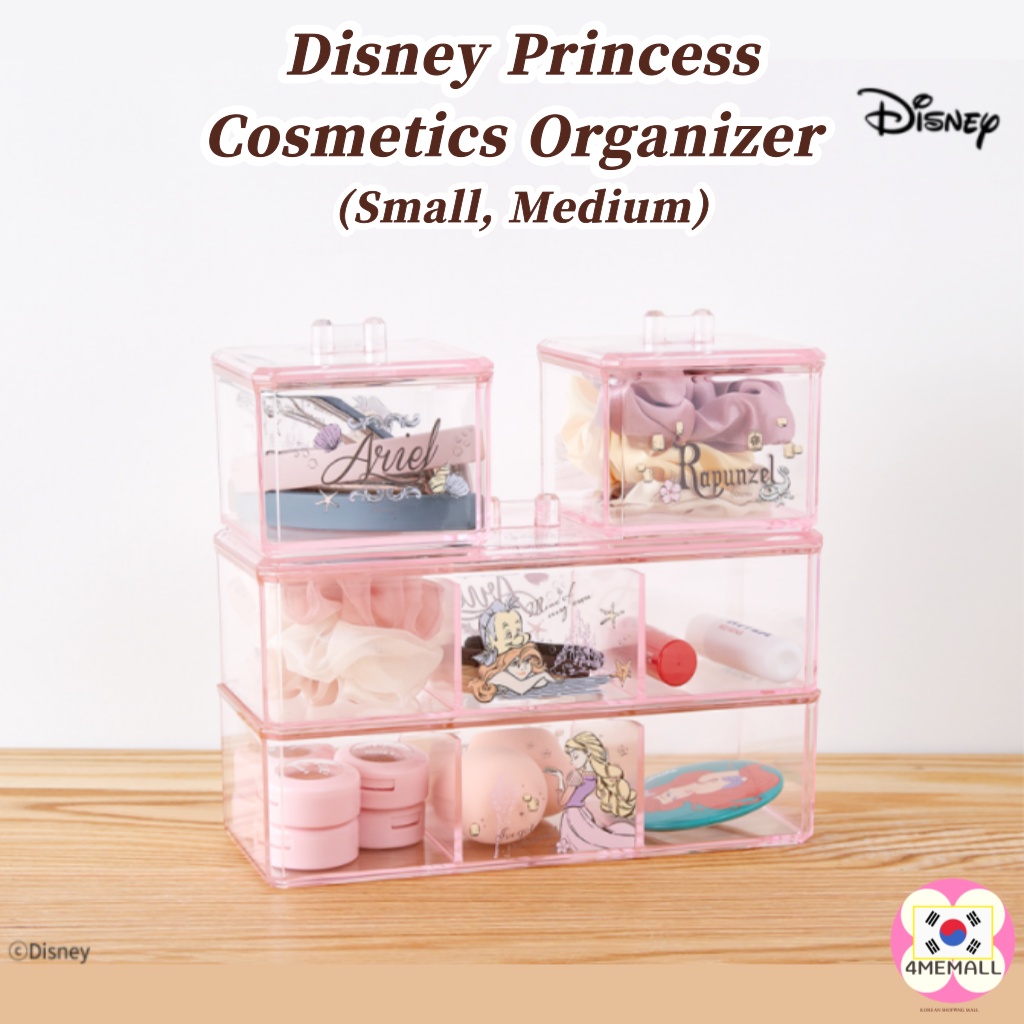 [Daiso Korea] Disney Princess Storage Cosmetics Organizer (Small ...