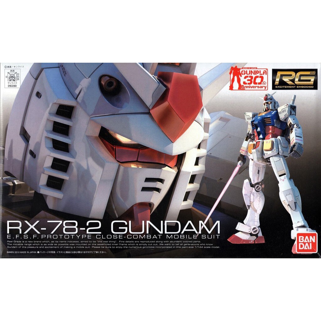 Bandai RG-01 1/144 RX-78-2 GUNDAM 4573102615947 C1 | Shopee Thailand